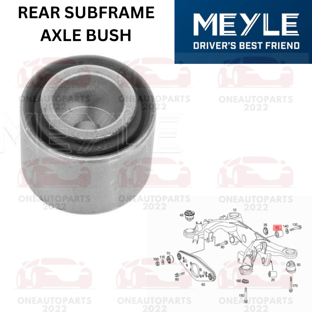 MEYLE GERMANY REAR SUBFRAME AXLE BUSH MERCEDES BENZ W211 CLS W219 SL ...
