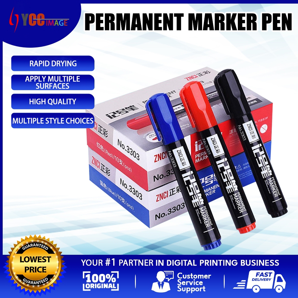 Whiteboard Permenant Marker Pen 500 Papan Tulis maker pen sekolah cikgu ...