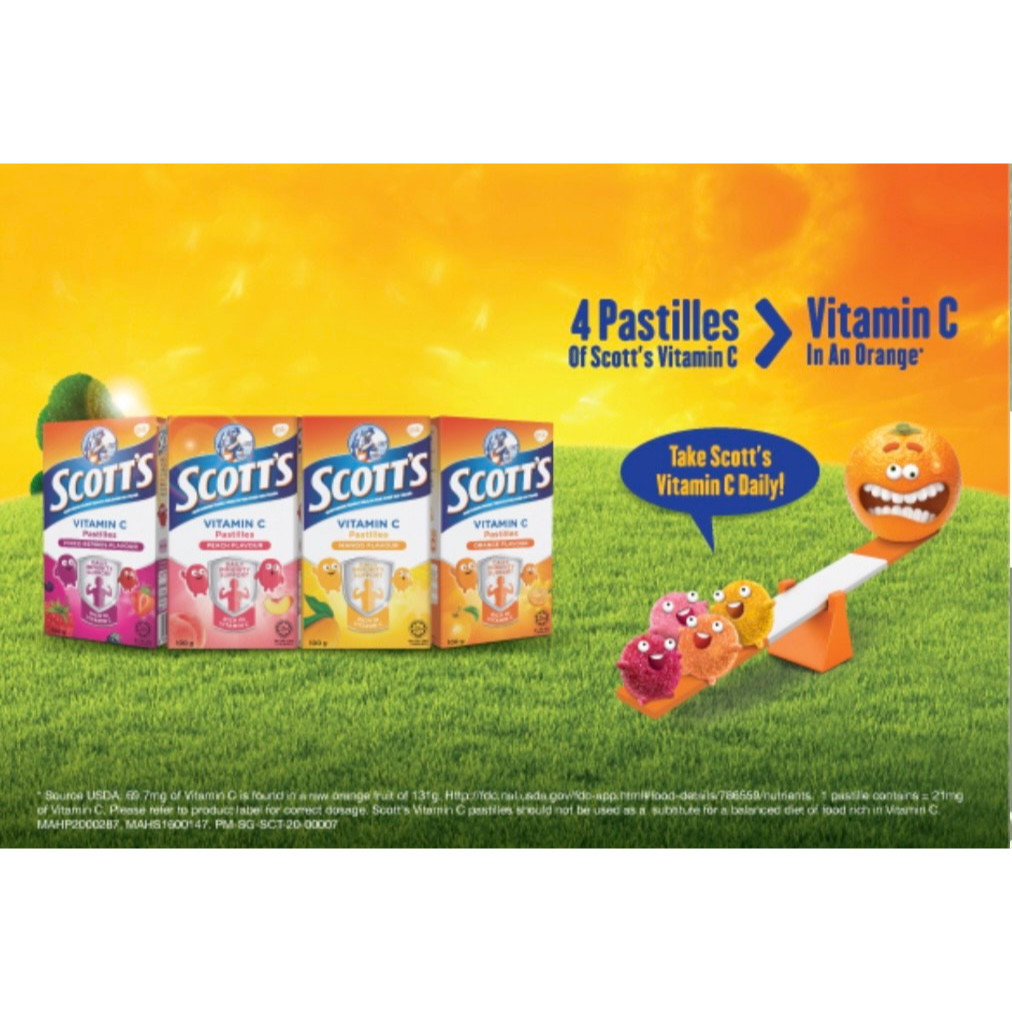 Scott’s Vitamin C Pastilles 50SX2 (VALUE/TWIN PACK) | Shopee Malaysia
