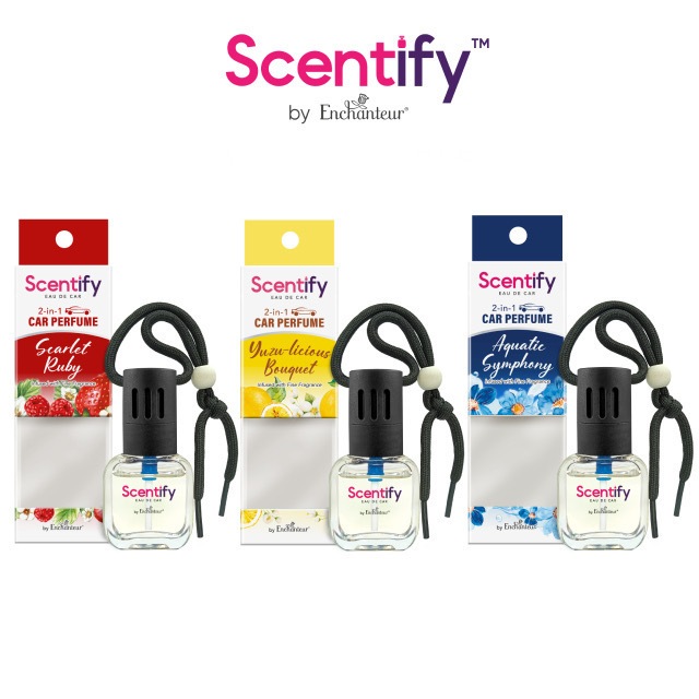 ENCHANTEUR SCENTIFY Eau de Car 2-in-1 Car Perfume 14ml | Shopee Malaysia