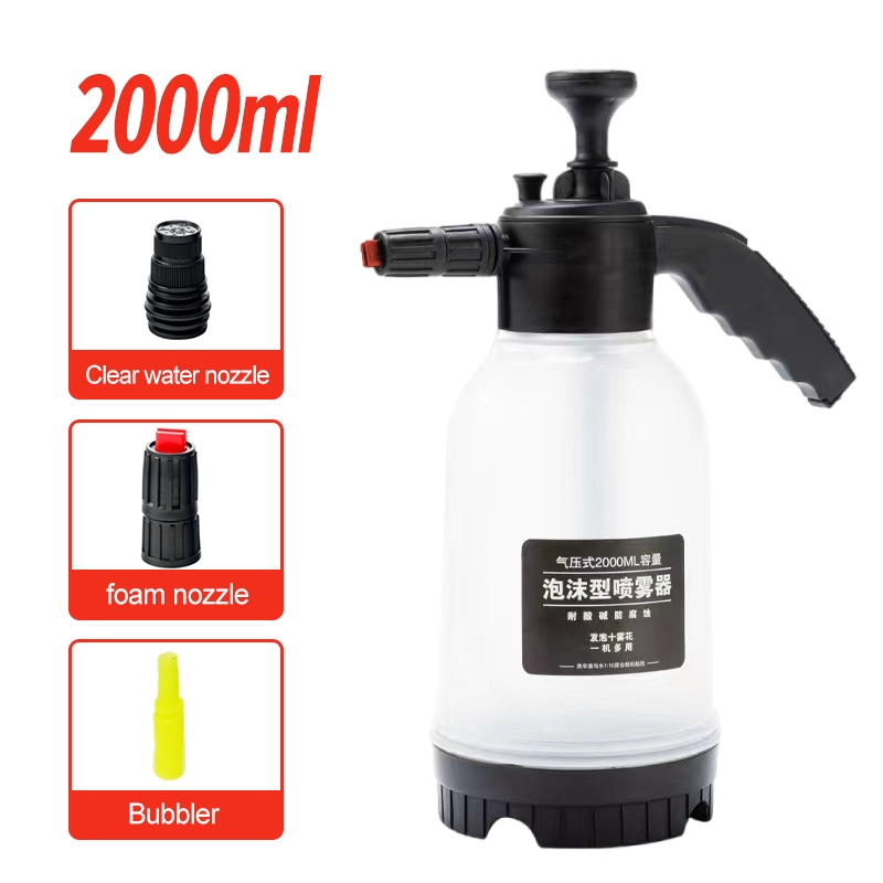 2000ML Car Wash Foam Spray Wash Car Spray Water Jet Bottle Hand Pump ...