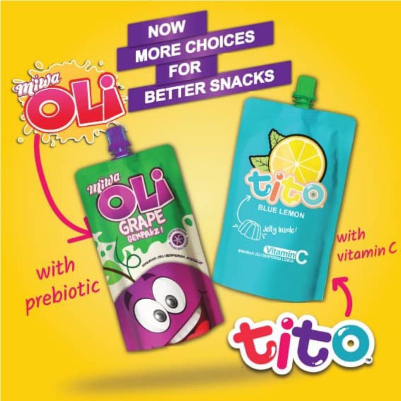 Miwa Oli Jelly & Tito Jelly Drinks vitamin C 😋 | Shopee Malaysia