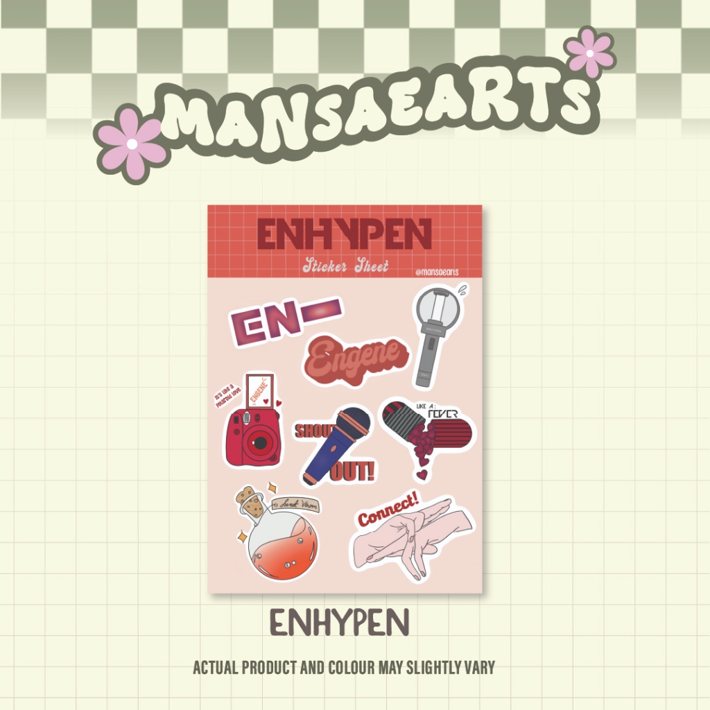 Enhypen Sticker Sheet | Shopee Malaysia