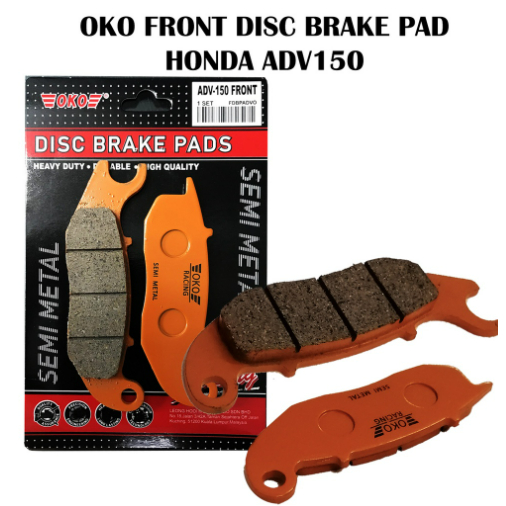 OKO DISC BRAKE PAD [ FRONT & REAR ] [ ADV150 ADV160 VARIO150 VARIO160 ...
