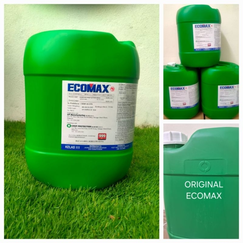 Racun Rumput Ecomax ( 20 liter) (Glyphosate Isopropylammonium 41% ...