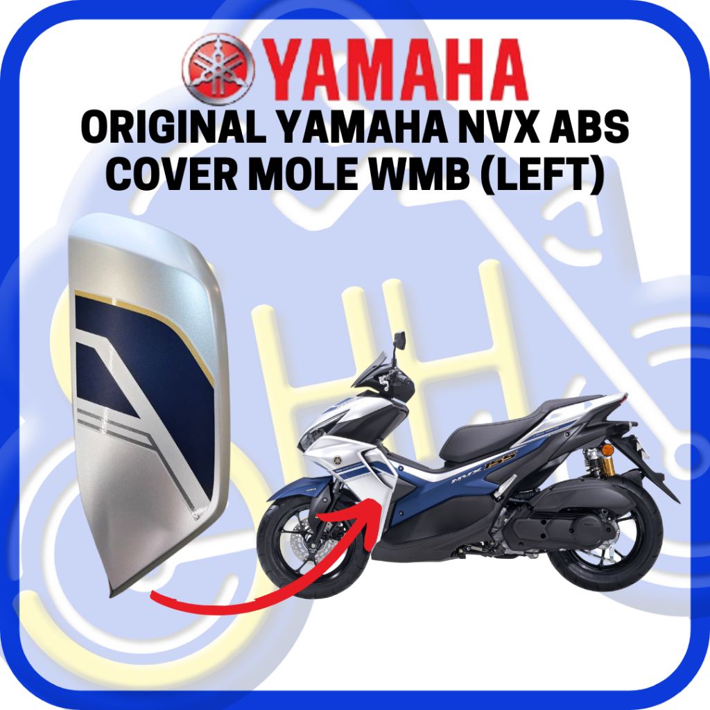 ORIGINAL YAMAHA NVX V2 COVER MOLE 1 WITH GRAPHIC LEFT COVER KIRI NVX ...