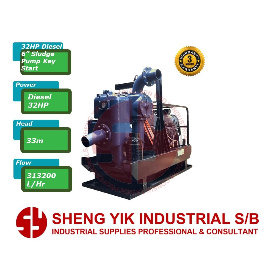 SYI 32hp 6" Diesel Slurry Sludge Pump | Shopee Malaysia