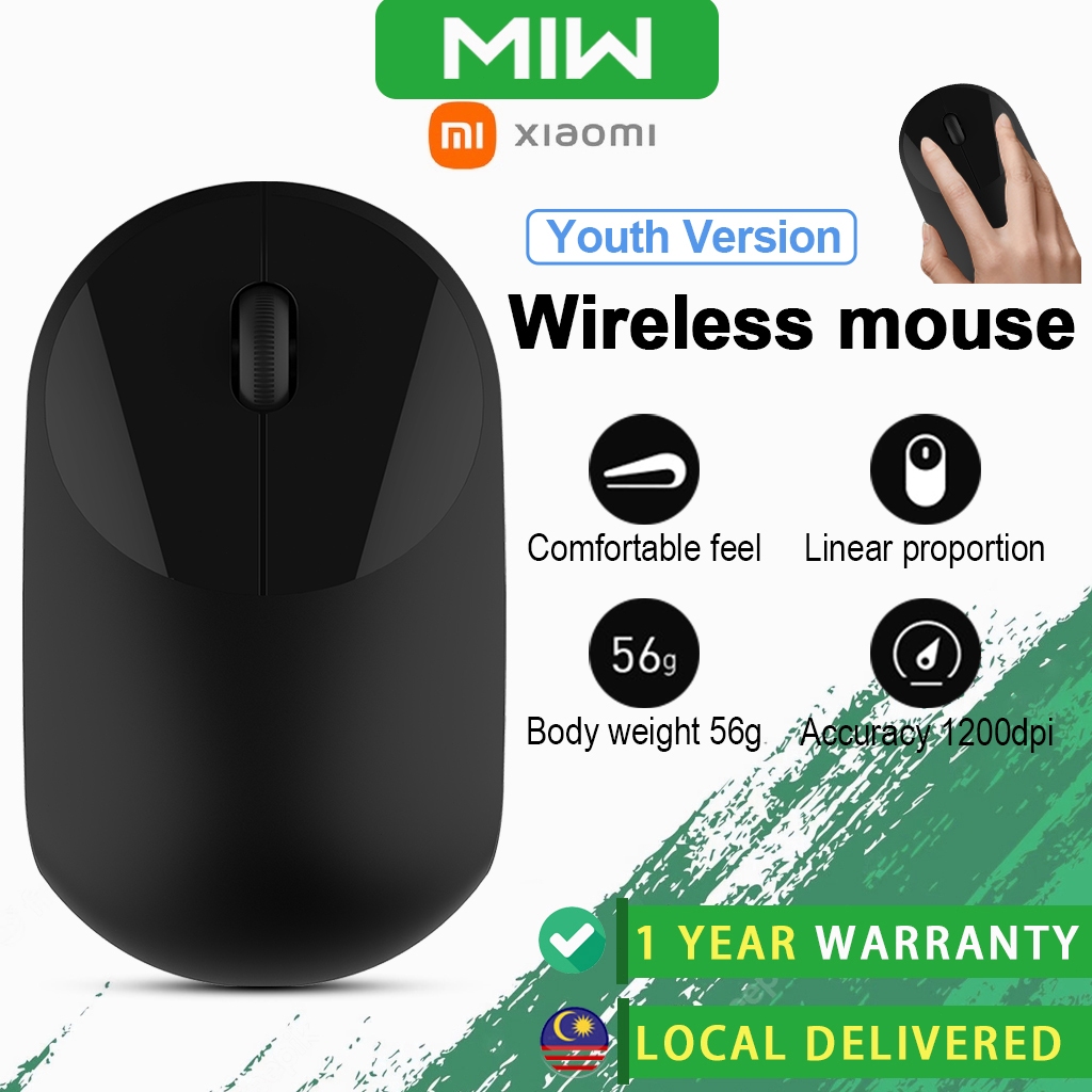 Xiaomi Mijia Wireless Mute Mouse 2.4GHz Wireless Receiver Silent Mouse ...