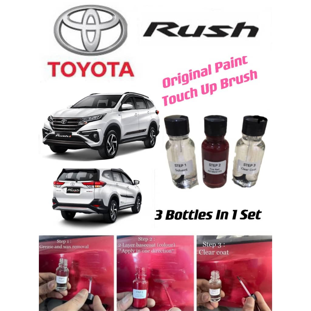 Toyota Rush Paint Repair Kit Original Colour Touch Up Paint Combo Set ...