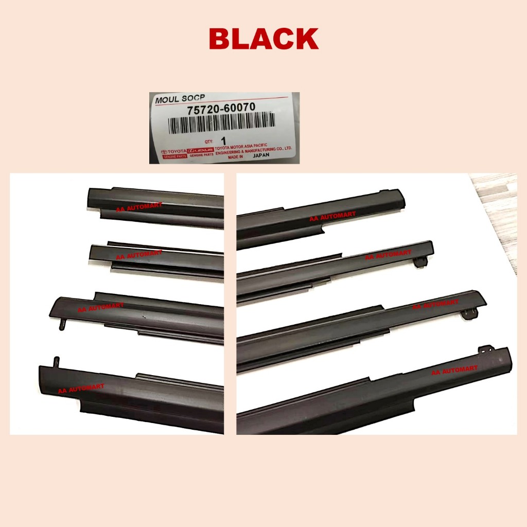 ORIGINAL Toyota Land Cruiser LC200 Lexus LX570 Door Moulding Chrome ...