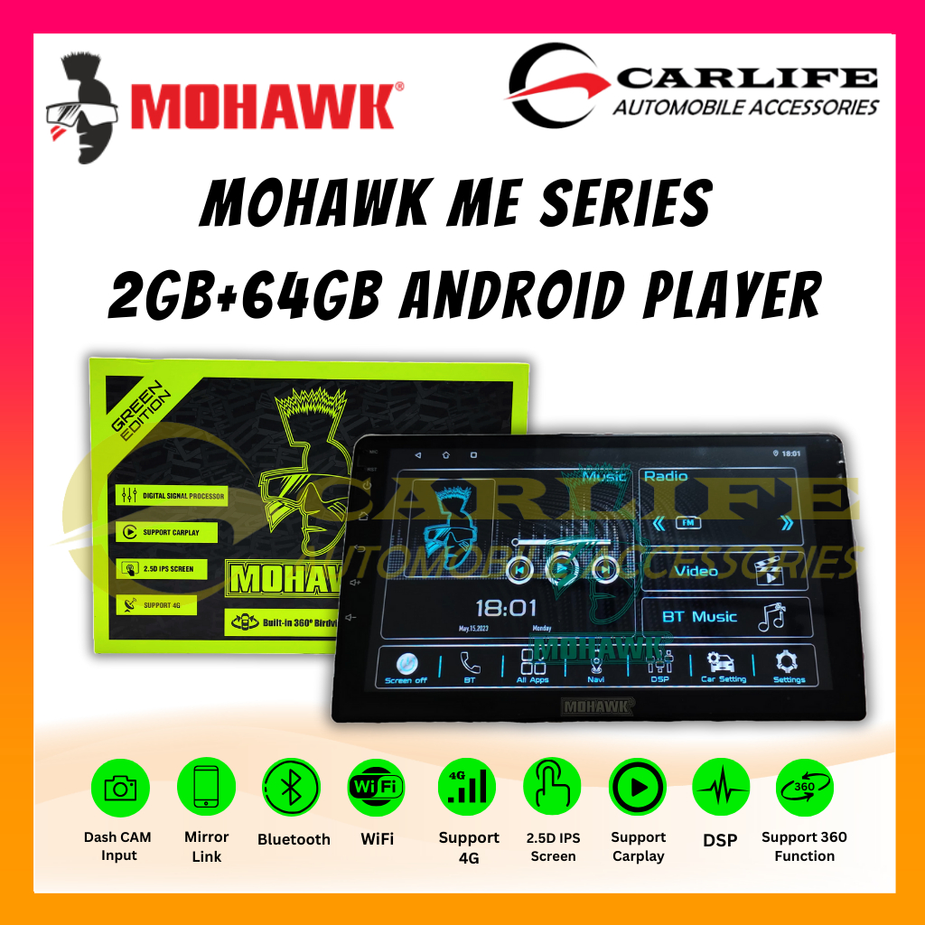 Mohawk ME Series 2GB + 64GB Android Player **Support 360 Function ...
