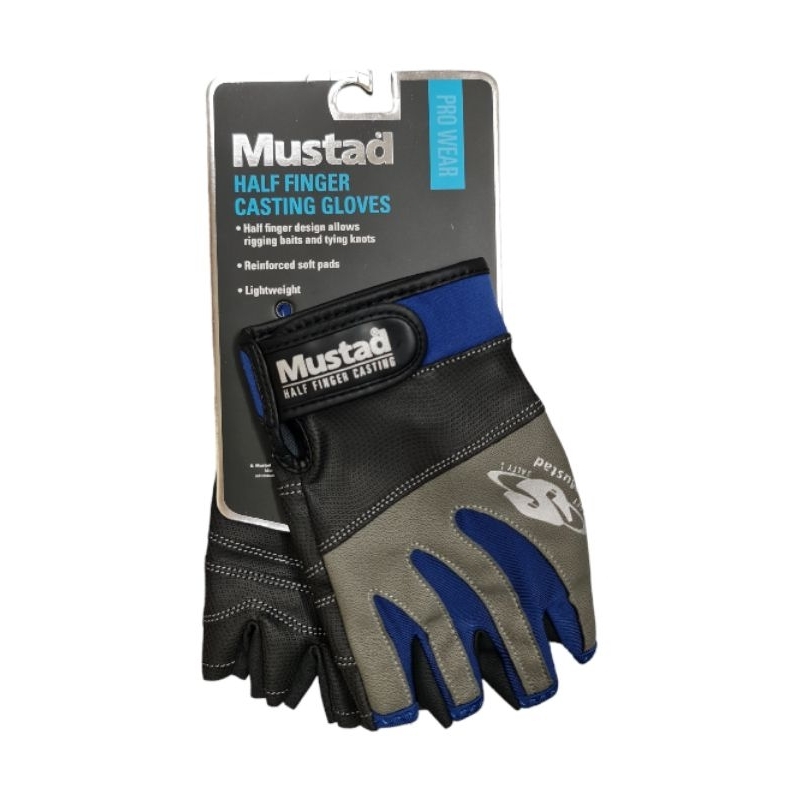 MUSTAD GL004 HALF FINGER CASTING GLOVES | Shopee Malaysia