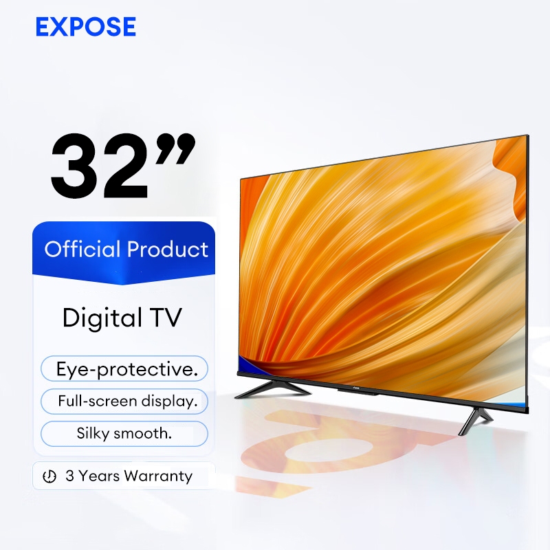Digital TV 32 Inch Television EXPOSE 4K LED TV 43 Inch FHD 1080P With ...