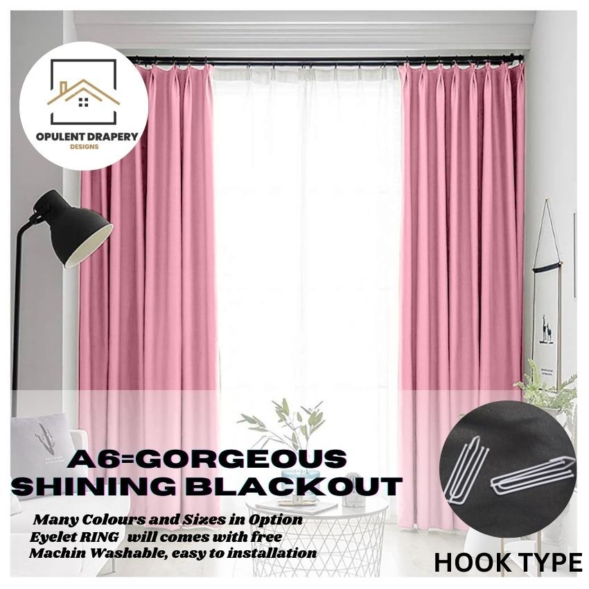 A6 Ready Made Curtain!!! Siap Jahit Langsir, LANGSIR RAYA Kain Blackout ...
