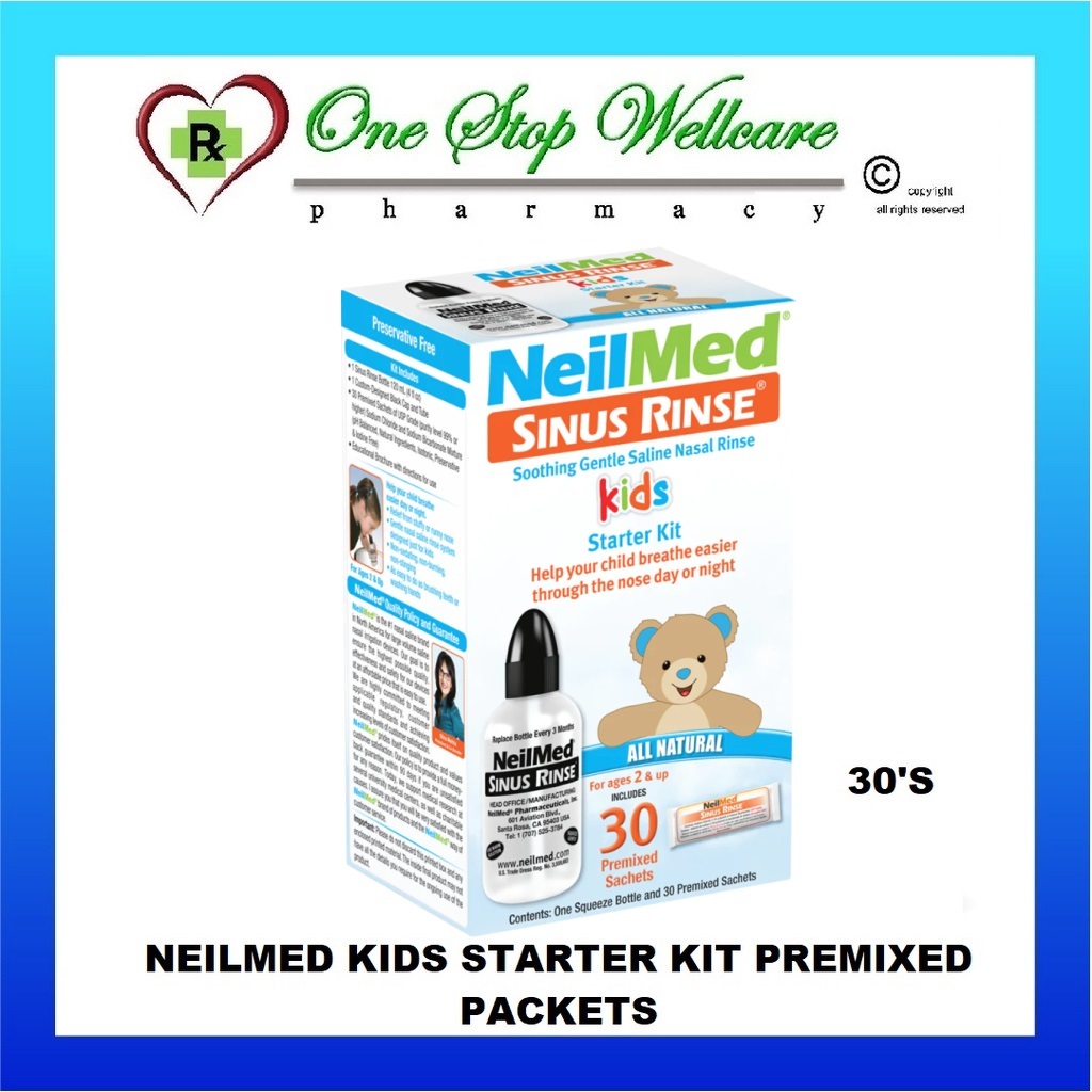 NEILMED KIDS STARTER KIT PREMIXED PACKETS 30'S (EXP:09/2027) | Shopee ...