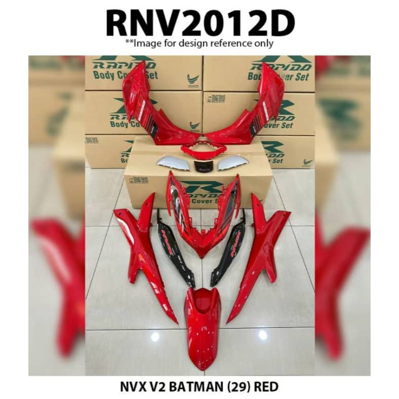 Rapido Cover Set Yamaha NVX V2 Batman (29) Purple Red Accessories Motor ...