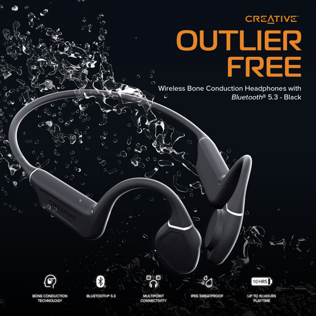 # CREATIVE Outlier Free Wireless Bone Conduction Headphone ...
