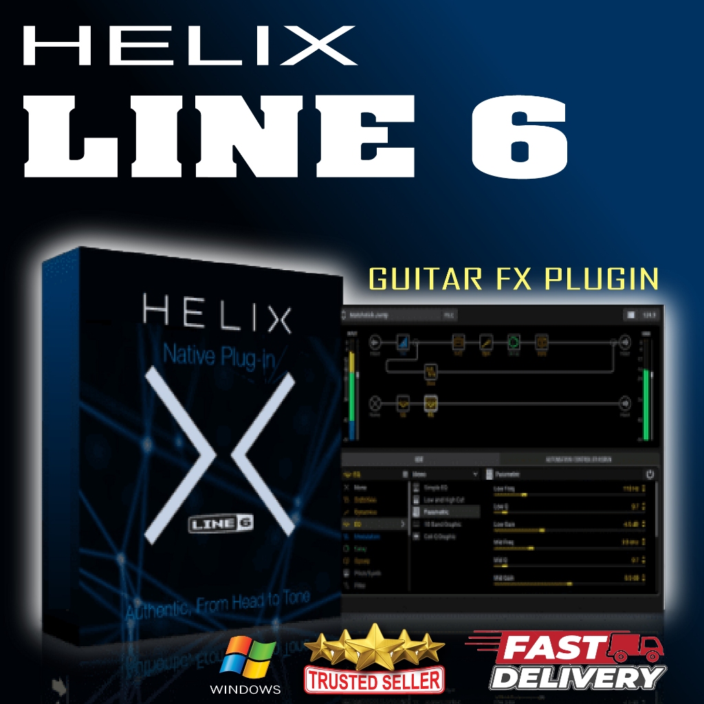 Line 6 Helix Native v3.71 Digital Guitar FX Processor Pedal Vst AAX Plugin For Windows Full ...