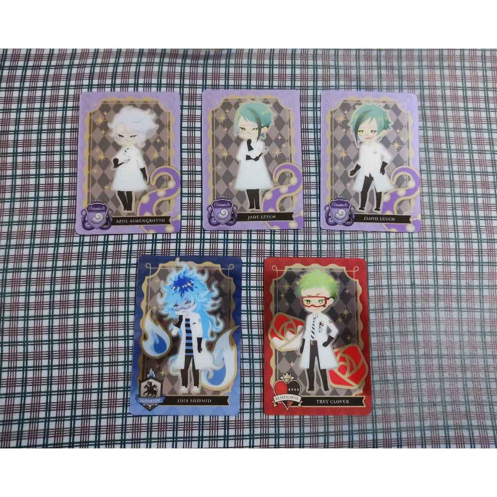 Twst Twisted-Wonderland cards collections 4 azul jade floyd Idia ...