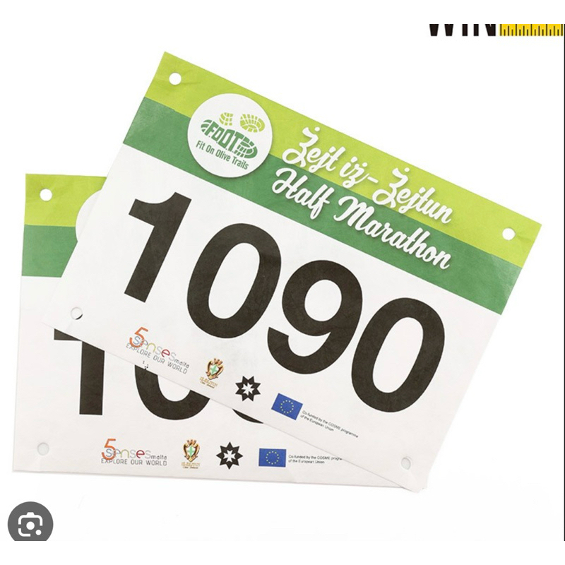 Bib Number Larian Marathon Custom | Shopee Malaysia
