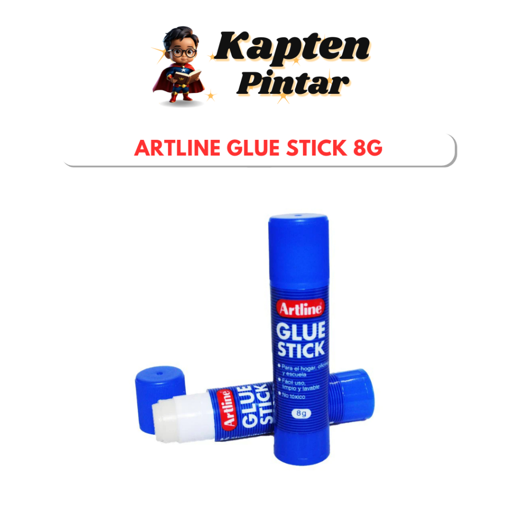 Artline 8g Glue Stick - Quick-Drying Adhesive for Paper and Crafts ...