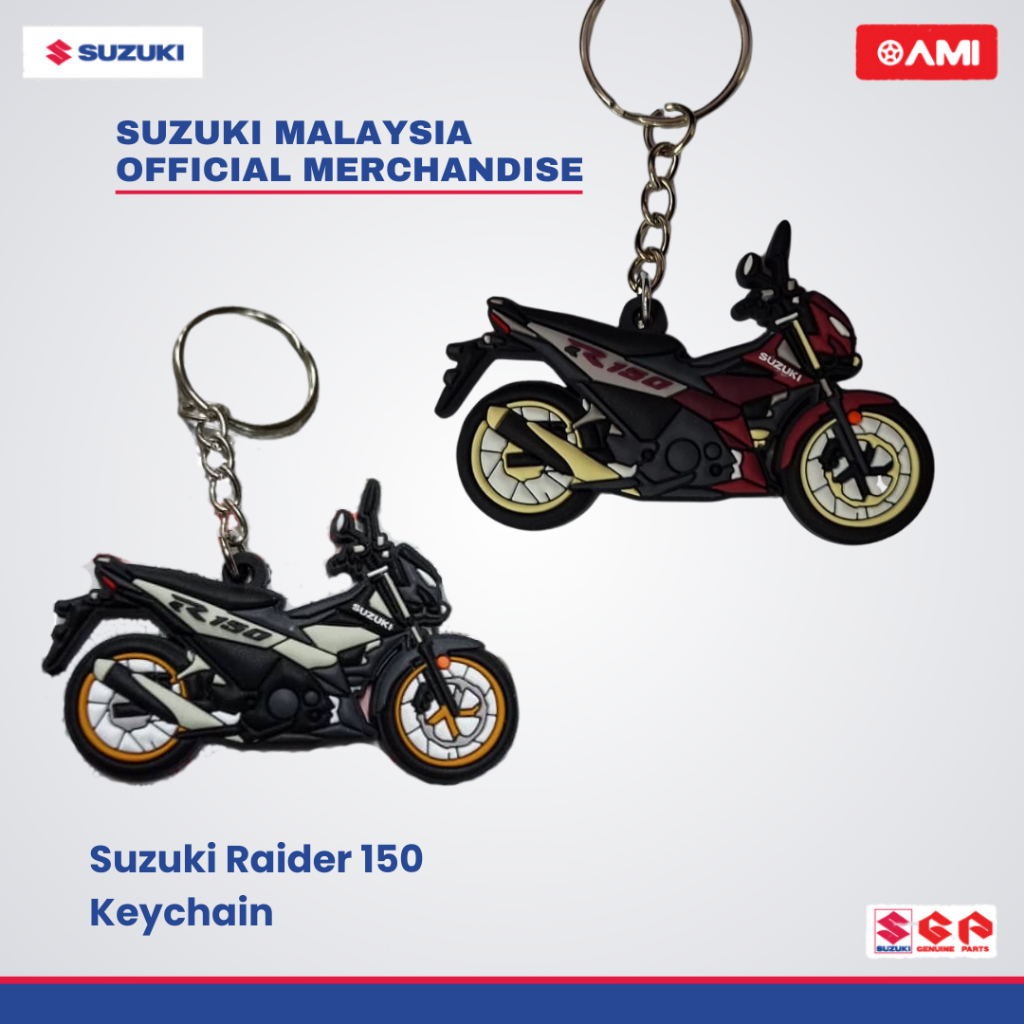 Suzuki 2d Rubber Raider R150 Model Car Motorcycle Keychain | Shopee ...