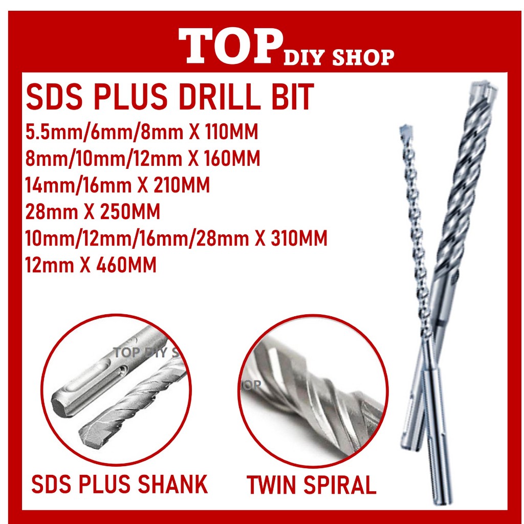 SDS Plus Drill Bits Cement Drill Bit For Rotary Hammer Mata Drill Simen ...