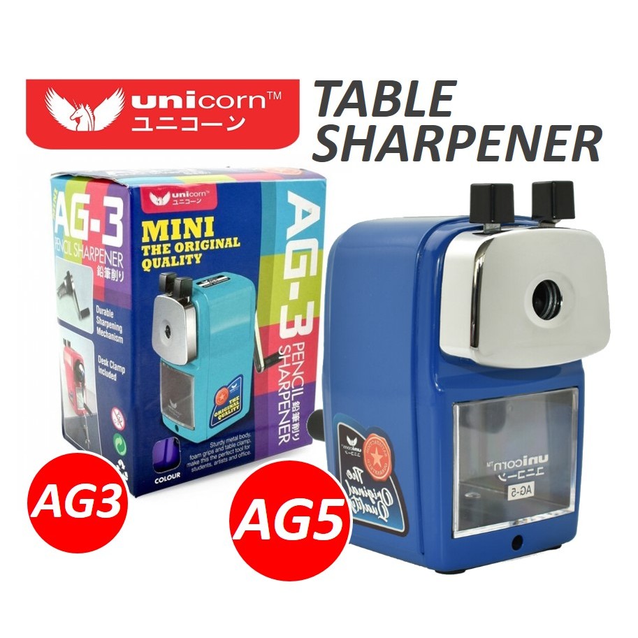 Unicorn Table Top Sharpener with Desk Clamp AG-3 / AG-5 Multi Colour ...