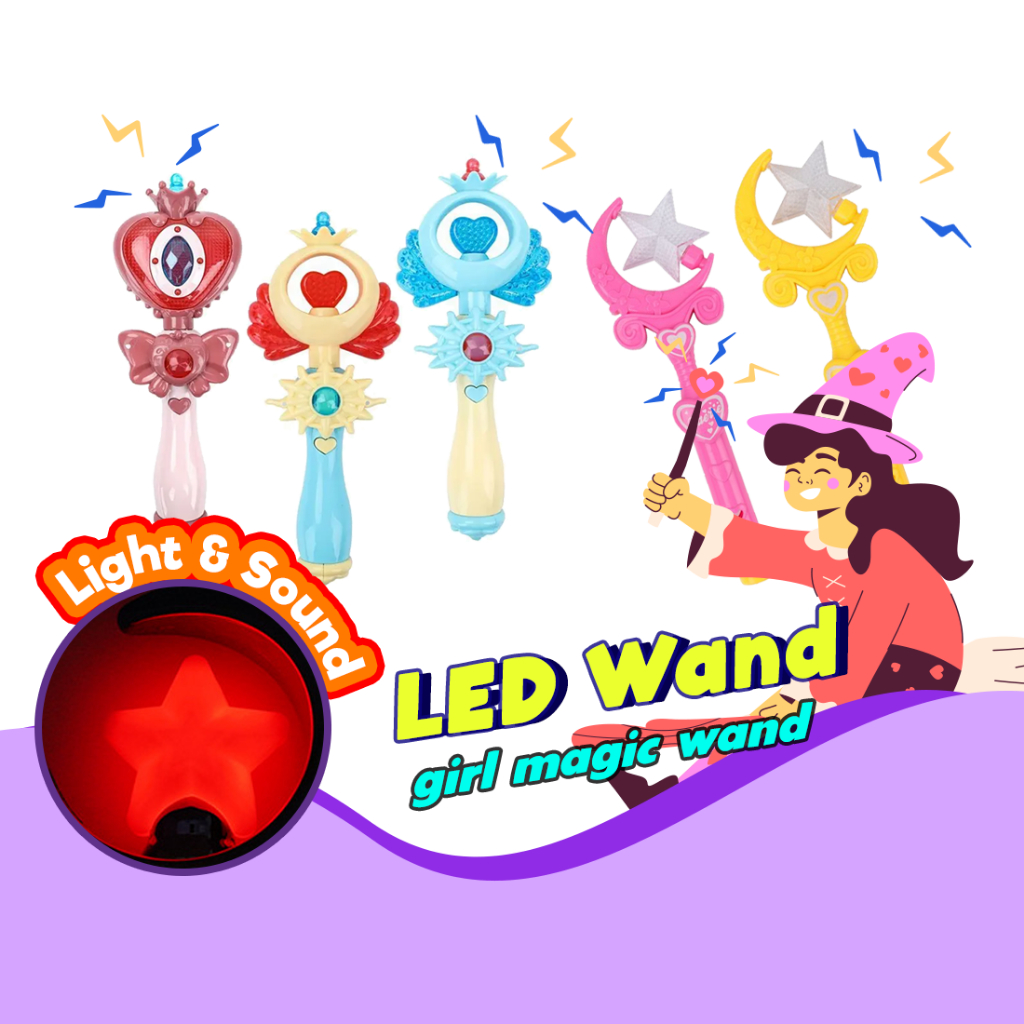 Realeos Magic Wand Led Fairy with Light and Sound Music for Kids Toy ...