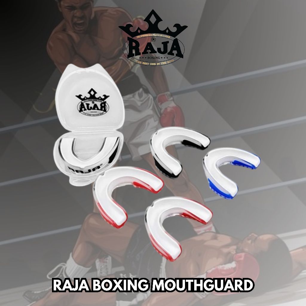 [Genuine] RAJA Muay Thai Boxing MMA Mouthguard for Adult And Kids gum ...