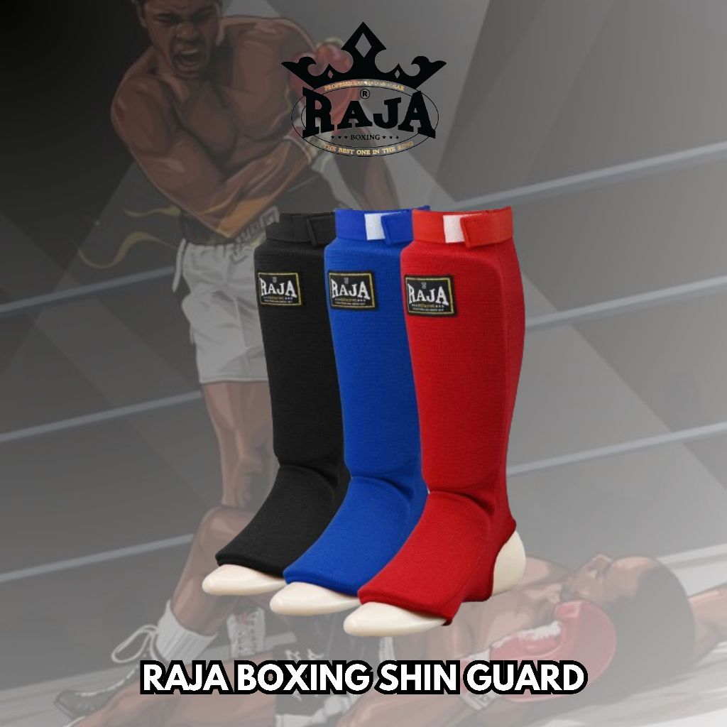 [Genuine] Raja Muay Thai MMA Boxing Shin Guard Shin Protection Elastic ...