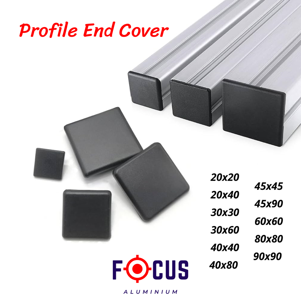 🇲🇾Profile End Cap Cover Aluminium Profile End Protection Euro Spec 2020 ...