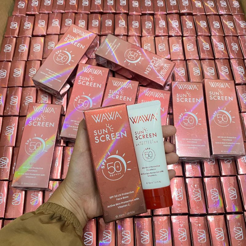 [💯ORIGINAL HQ] 🔥WAWA SUNSCREEN FACE & BODY | Shopee Malaysia