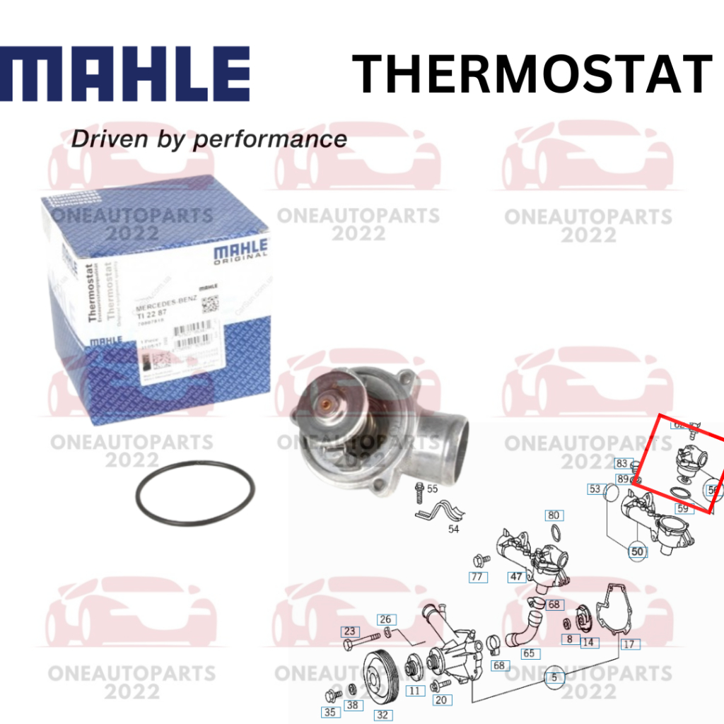 MAHLE GERMANY COOLANT THERMOSTAT MERCEDES BENZ W202 CLK W208 W210 M111 ...