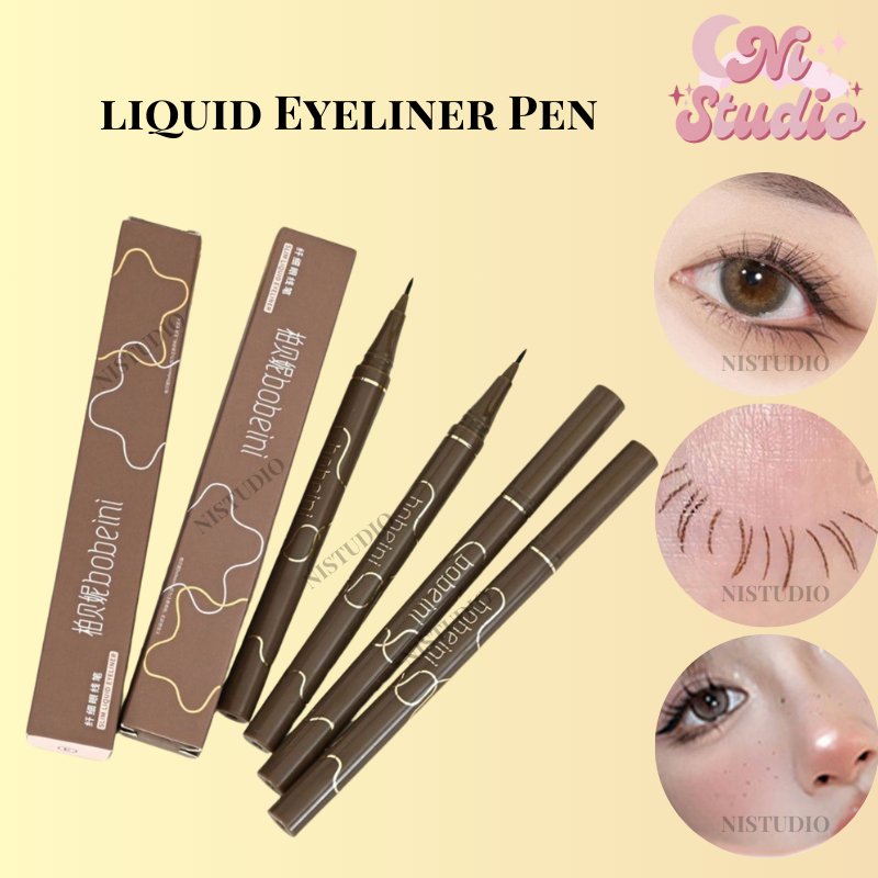 Bobeini Slim Eyeliner Waterof Sweat-of Long-lasting Novice Brown ...