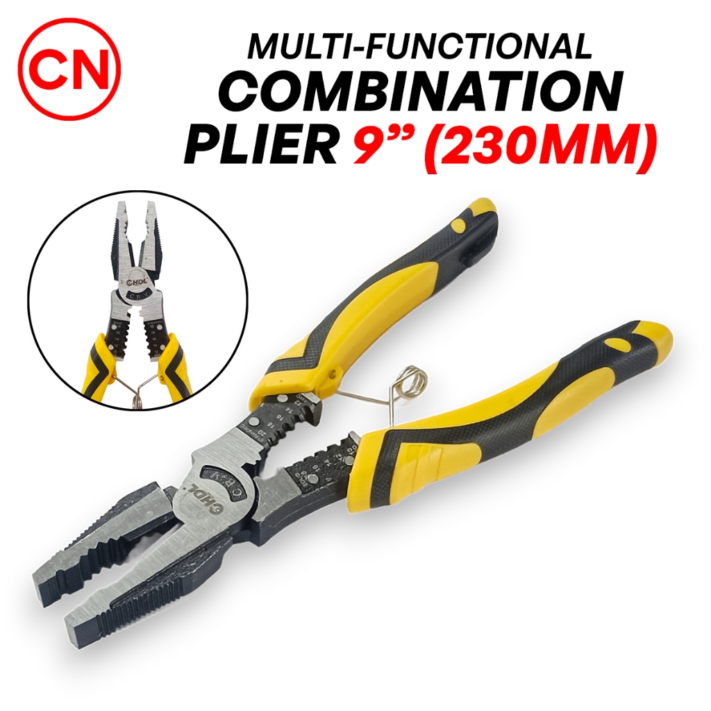 CN Multi-Functional Combination Plier With Wire Stripper 9'' (230MM ...