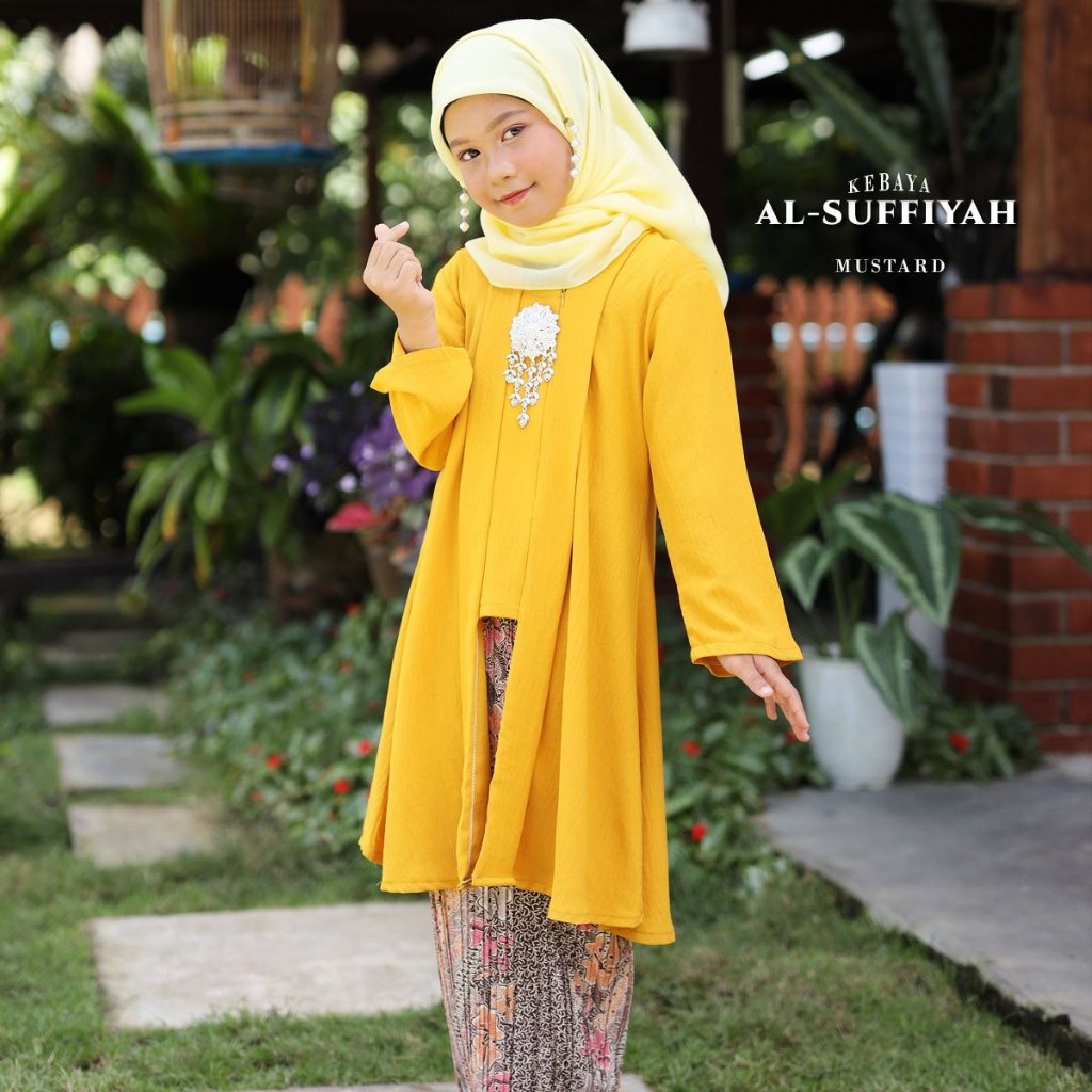 TUNIKMY Baju Kebaya kids Al Suffiyah | Set baju raya Kanak-kanak 2024 | Baju ironless | Shopee ...