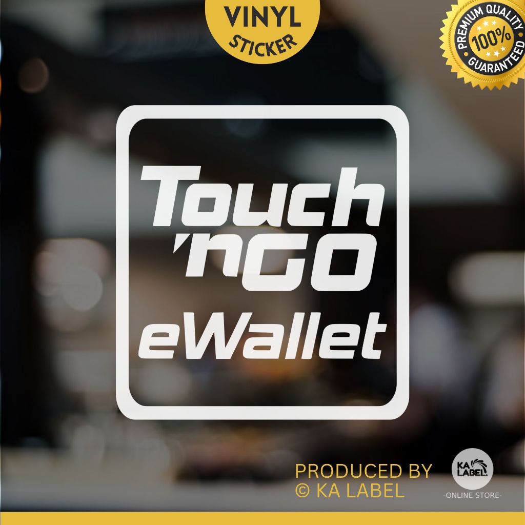 Ready Made 】TNG eWallet Door Window Glass Sign Sticker - Home / Office ...