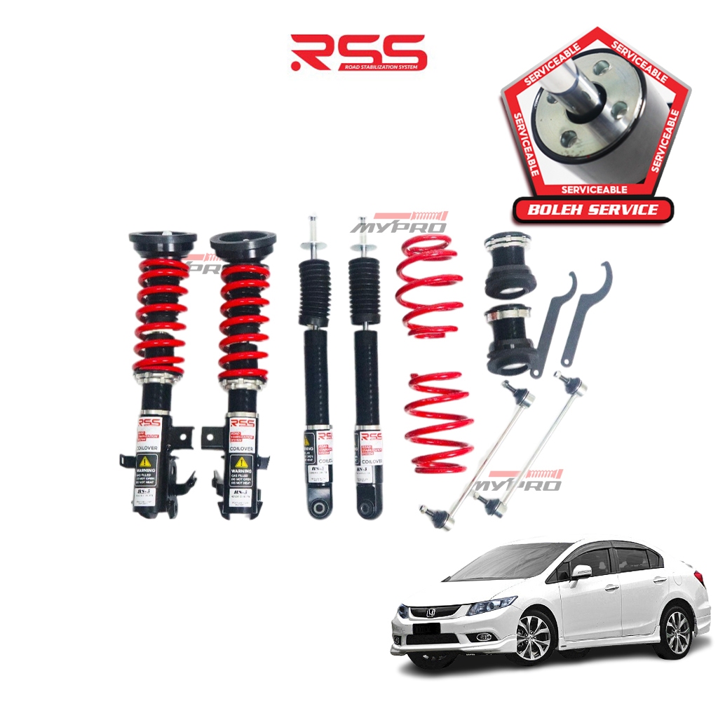 RSS Road Stabilization System Adjustable Absorber Suspension for Honda ...