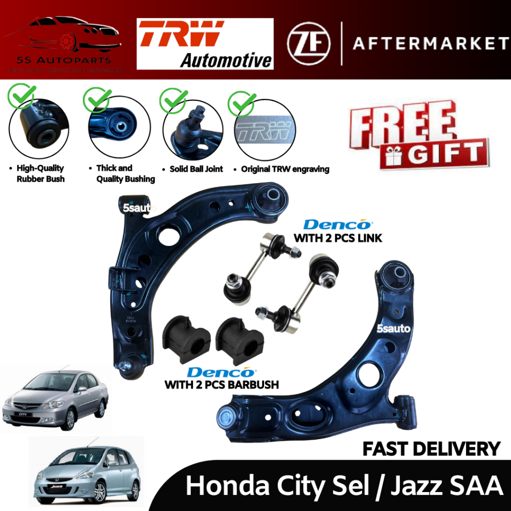 TRW Honda City Sel /Jazz SAA (GD8)Heavy Duty Lower Arm With Stabilizer Link & Stabilizer Bar ...