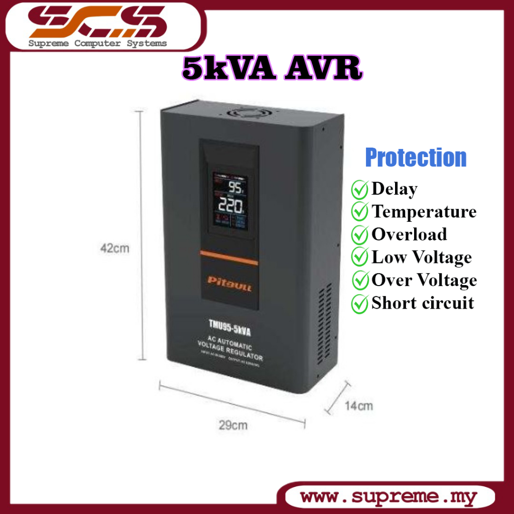 5kVA Automatic Voltage Regulator AVR Relay voltage stabilizer regulator ...