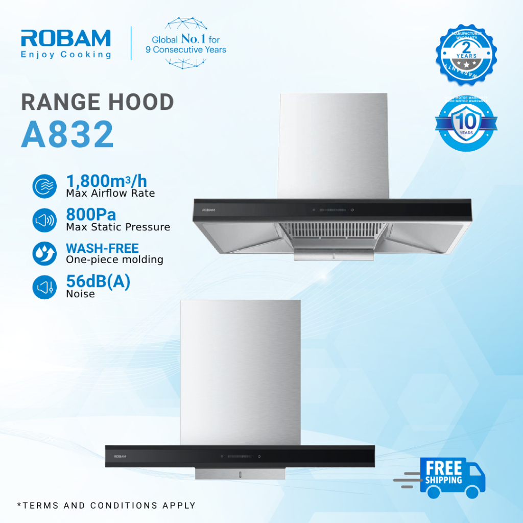 ROBAM Embedded T Shape Range Hood A832 | Shopee Malaysia