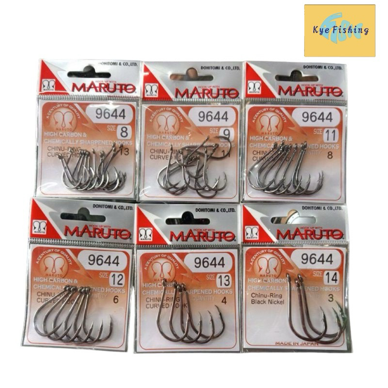 MARUTO NEW DESIGN 9644 CHINU RING CHEMICALLY SHARPENED HOOK | Shopee Malaysia