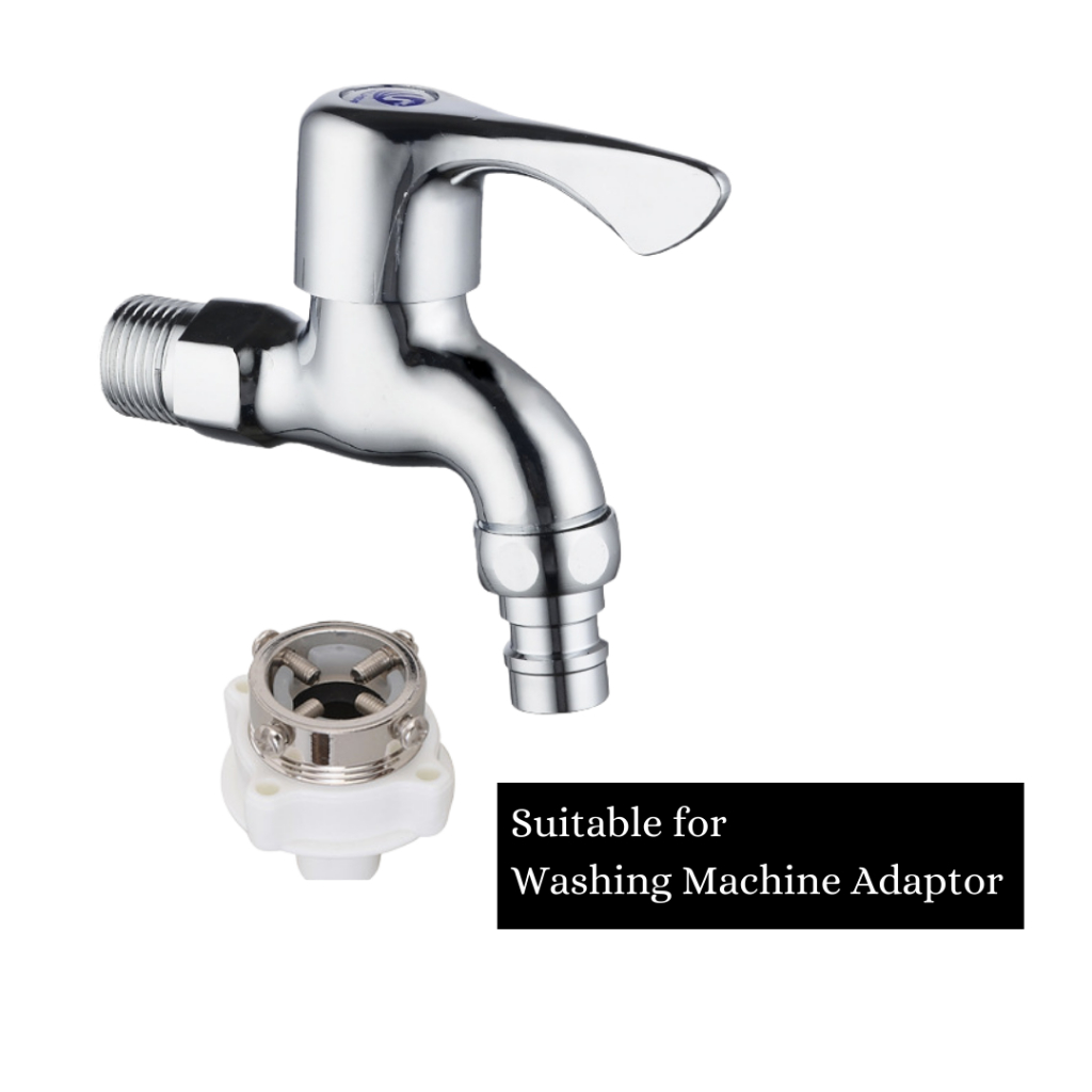 BATHKITCHZ 1/2'' Washing Machine Faucet Tap Brass Wall Mounted Water ...
