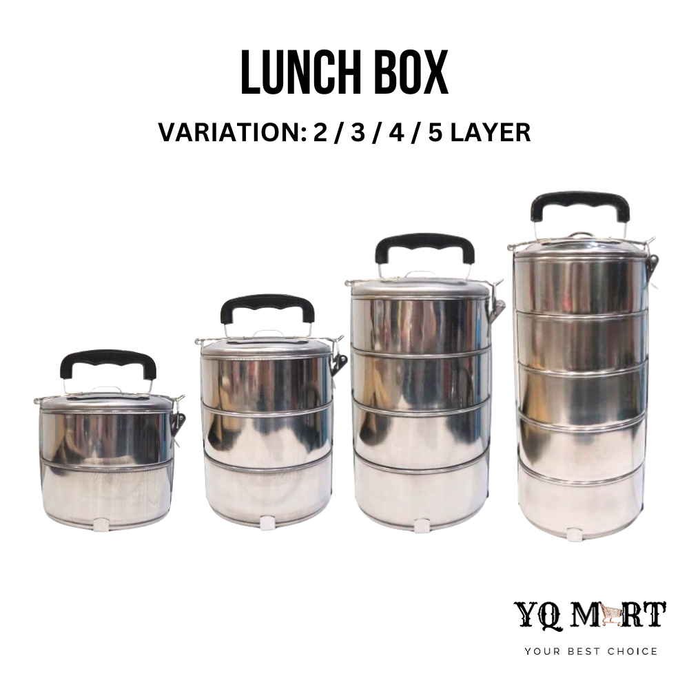 2/3/4/5 Layer Stainless Steel Bento / Lunch Box / Multi Layer Lunch Box ...