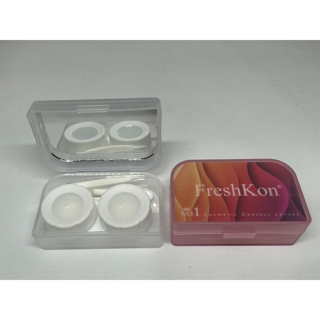FRESHKON Contact Lenses Casing Set Mirror Clipper with Sucker | Shopee ...