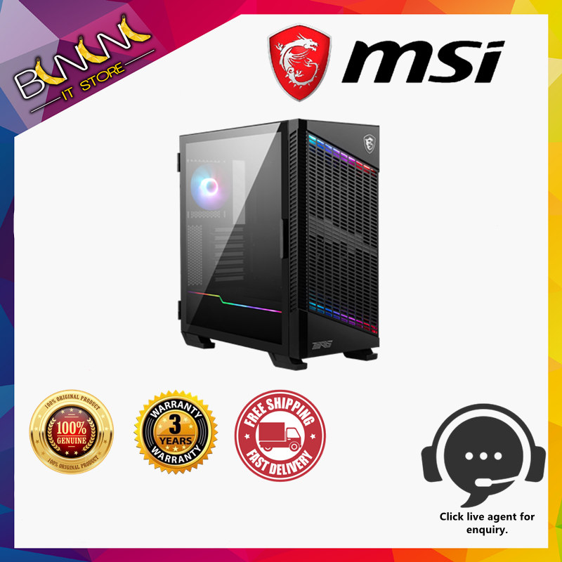 MSI MPG Velox 100P AirFlow PC CASING | Shopee Malaysia