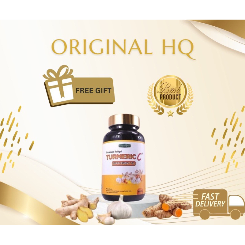 TURMERIC C PLUS ORIGINAL HQ turmeric c oil suppplement rawat angin gerd ...