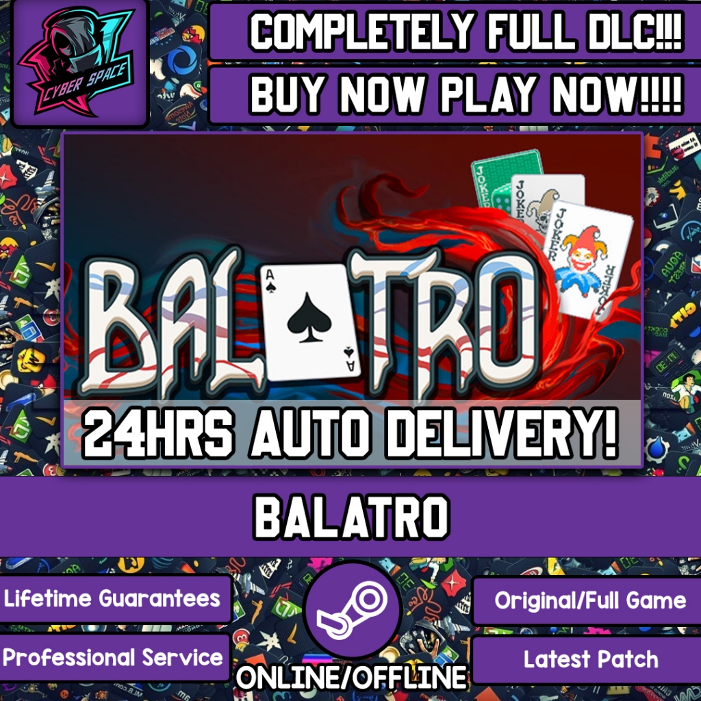 Balatro [Auto Delivery] [Steam Online & Offline] [Full DLC] Cyber Space ...