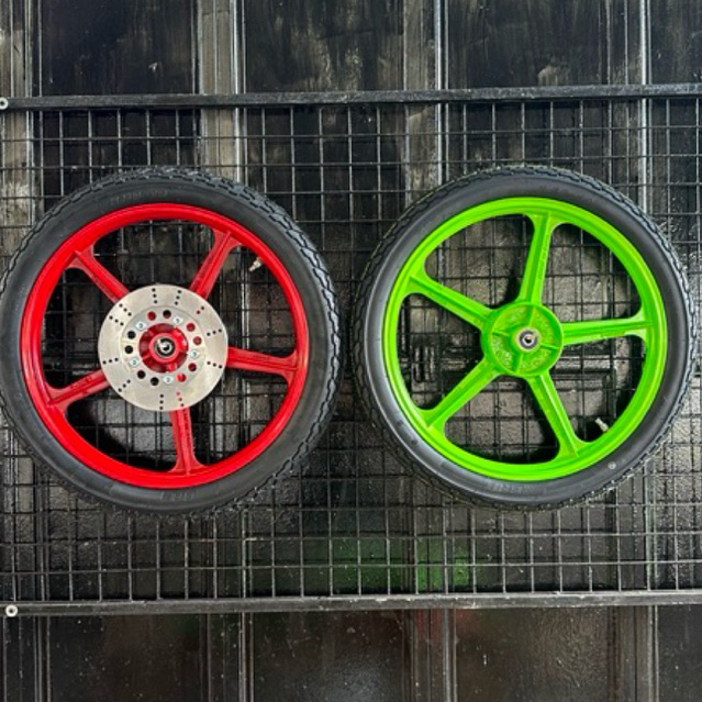 KAWASAKI RIM AR80 CUSTOM HUB PNP EX5 COMBO MERAH/HIJAU/GOLD | Shopee ...